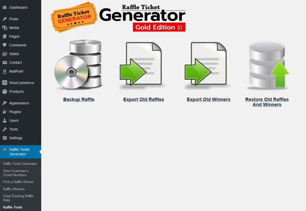 Raffle Plugin Features - Wordpress Raffle Ticket Generator for WooCommerce